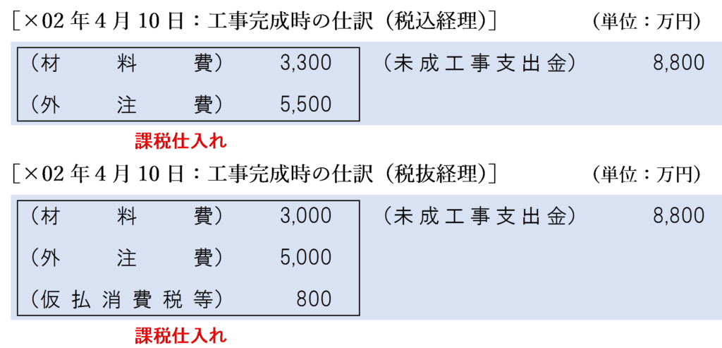 「建設仮勘定」と「未成工事支出金」に係る消費税の取扱いと仕訳例 消費税法一問一答アプリ公式hp